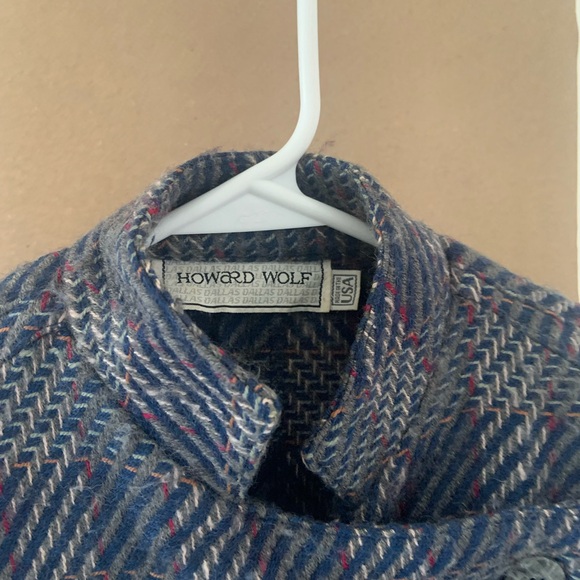 Howard Wolf | Jackets & Coats | Howard Wolf Blue Herringbone Blazer ...